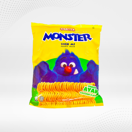MAMEE MONSTER FAMILY PACK NOODLE SNACK CHICKEN FLAVOUR 8X25G - AsianGoodie